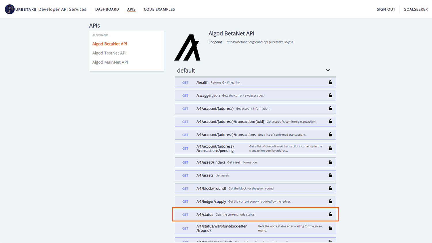 Getting Started With The Purestake Api Service Algorand Developer Portal 1573
